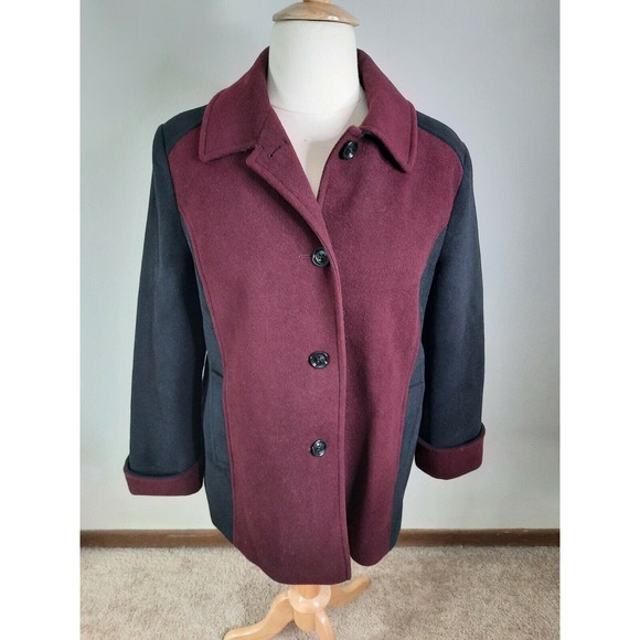Larry Levine | Jackets & Coats | Vtg Womens Xl Color Block Two Tone ...